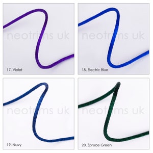 Rattail Cord Silky Satin 2mm Rat Tail Jewelry Making Decoration ...