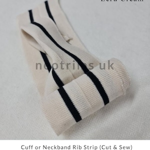 Knit Rib Waistband Cuff & Neckband Ribbing Welt Striped Ribbing Trim to ...