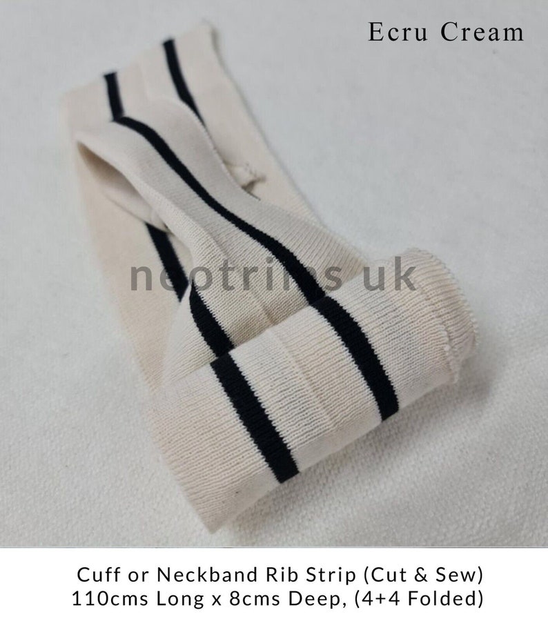 Knit Rib Waistband Cuff & Neckband Ribbing Welt Striped Ribbing Trim to ...