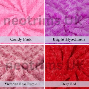 Faux Fur Fabric Rose Swirl Minkee,imitation Furry Material,soft Cuddly ...