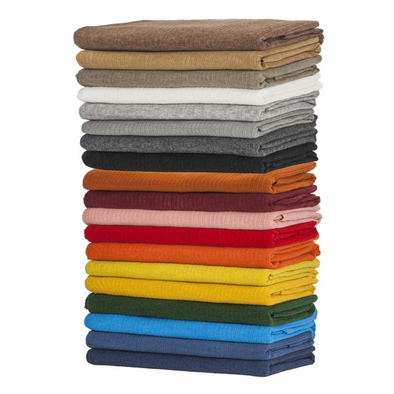 Jersey Fabric Rib Knit 4x2 Ribbed Effect Self Pattern for - Etsy