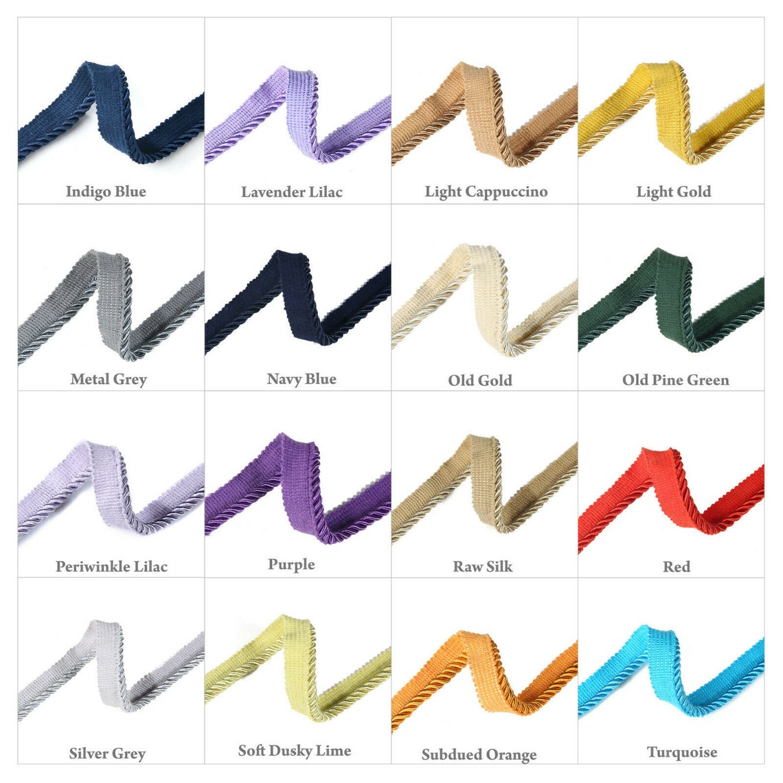 6mm Flanged Insertion Cord W/lip 3 Ply Cord Rope Piping | Etsy