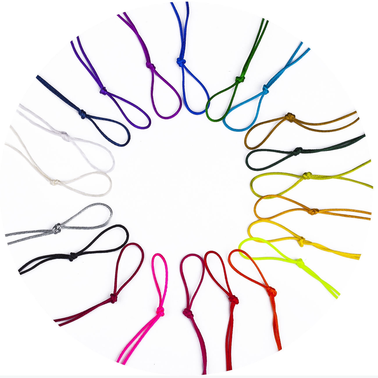 Rattail Cord Silky Satin 2mm Rat Tail Jewelry Making Decoration ...
