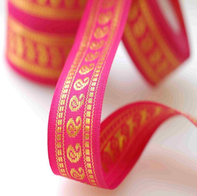 10,15,25 Mm Sari Ribbon, Decorative Trim, Sewing, Indian Paisley ...