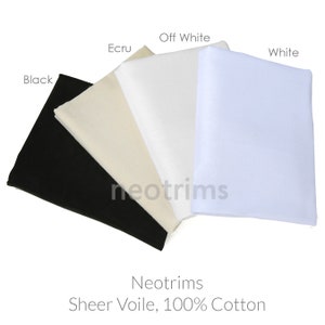 Cotton Voile Fabric Muslin Sheer Gauze Lawn Material Superior Luxury ...