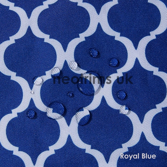 Waterproof Canvas Fabric water Repellent Lattice Quatrefoil Design 600 Denier Outdoor Indoor Upholstery Garden Material water Slides Off Etsy UK