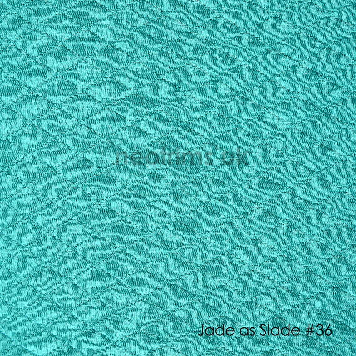 Jade as Slade Cotton Feel Diamond Quilt Fabric Knit Jersey - Etsy UK