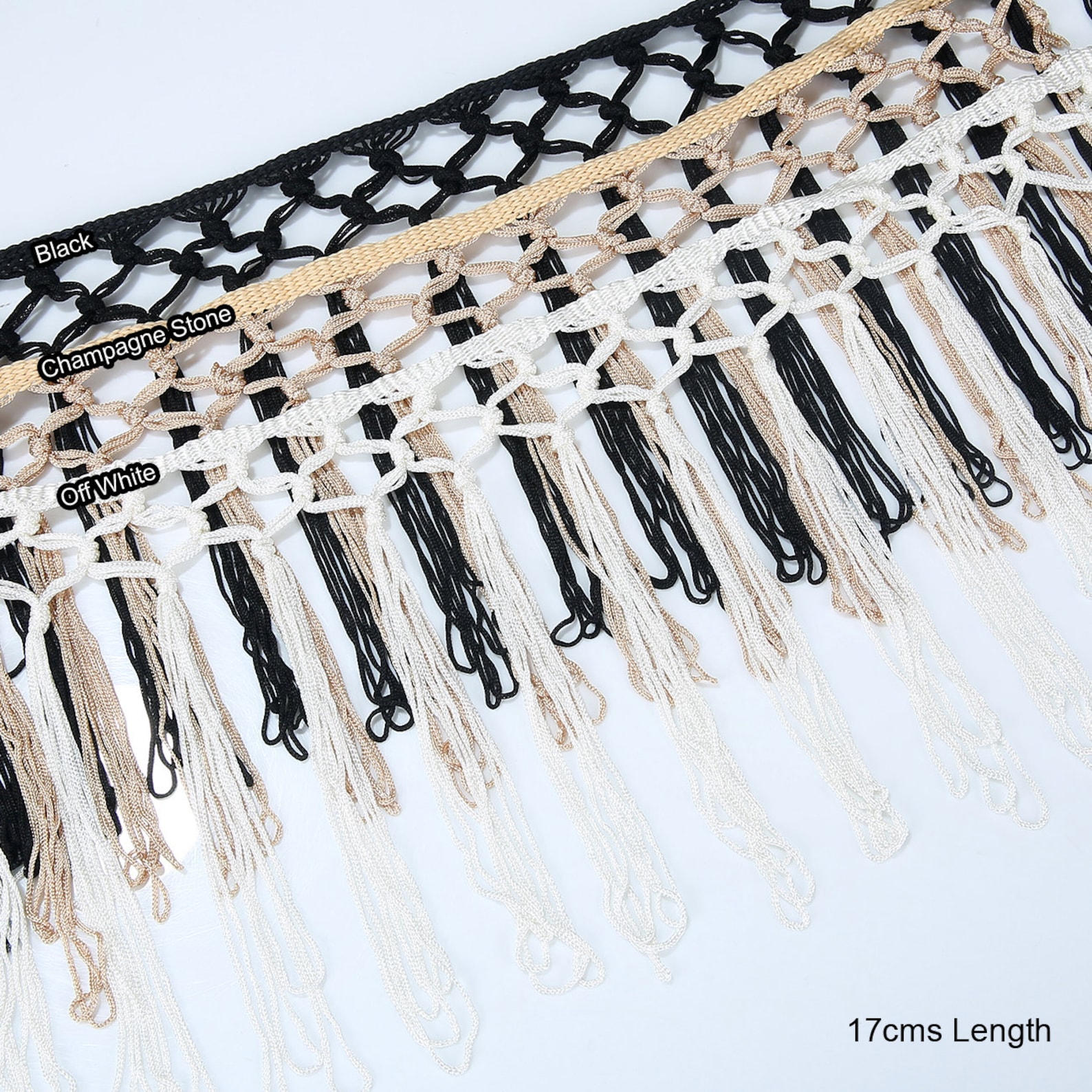 Silky Tassel Fringe Fringing Knotted Criss Cross Lattice - Etsy