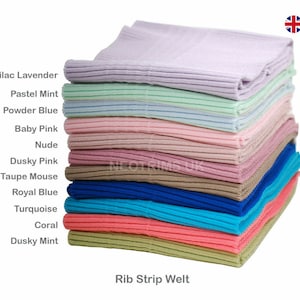 Rib Knit Trim Cuffing Fabric.tubular Cuff Pair & Matching Waistband ...