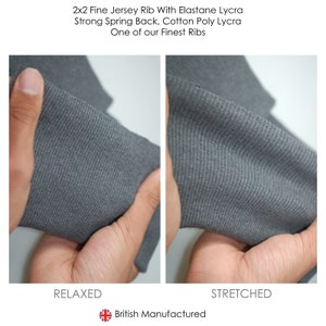 Knit Rib Elastane Waistbands Ribbing Strip,neotrims Stretch 2 X 2 ...