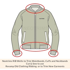 Knit Rib Cuff 1x1 Waistband Trim,sport Look Polyester Trimming.knitted ...