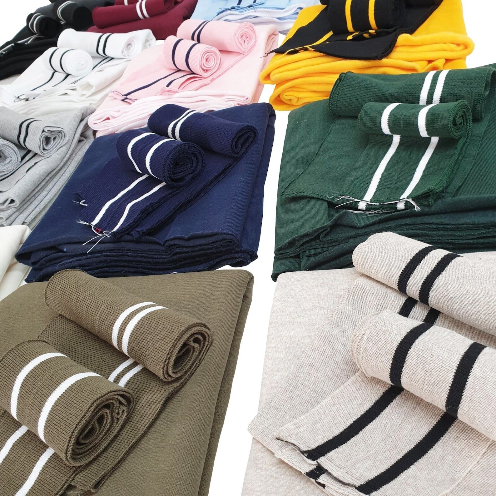 Knit Rib Waistband Cuff & Neckband Ribbing Welt Striped - Etsy