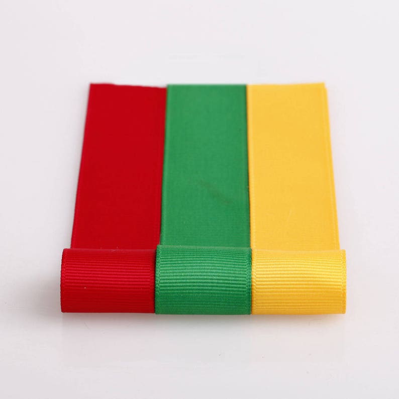 Bright Jamaican Ribbon Grosgrain Rasta Colours Costume | Etsy