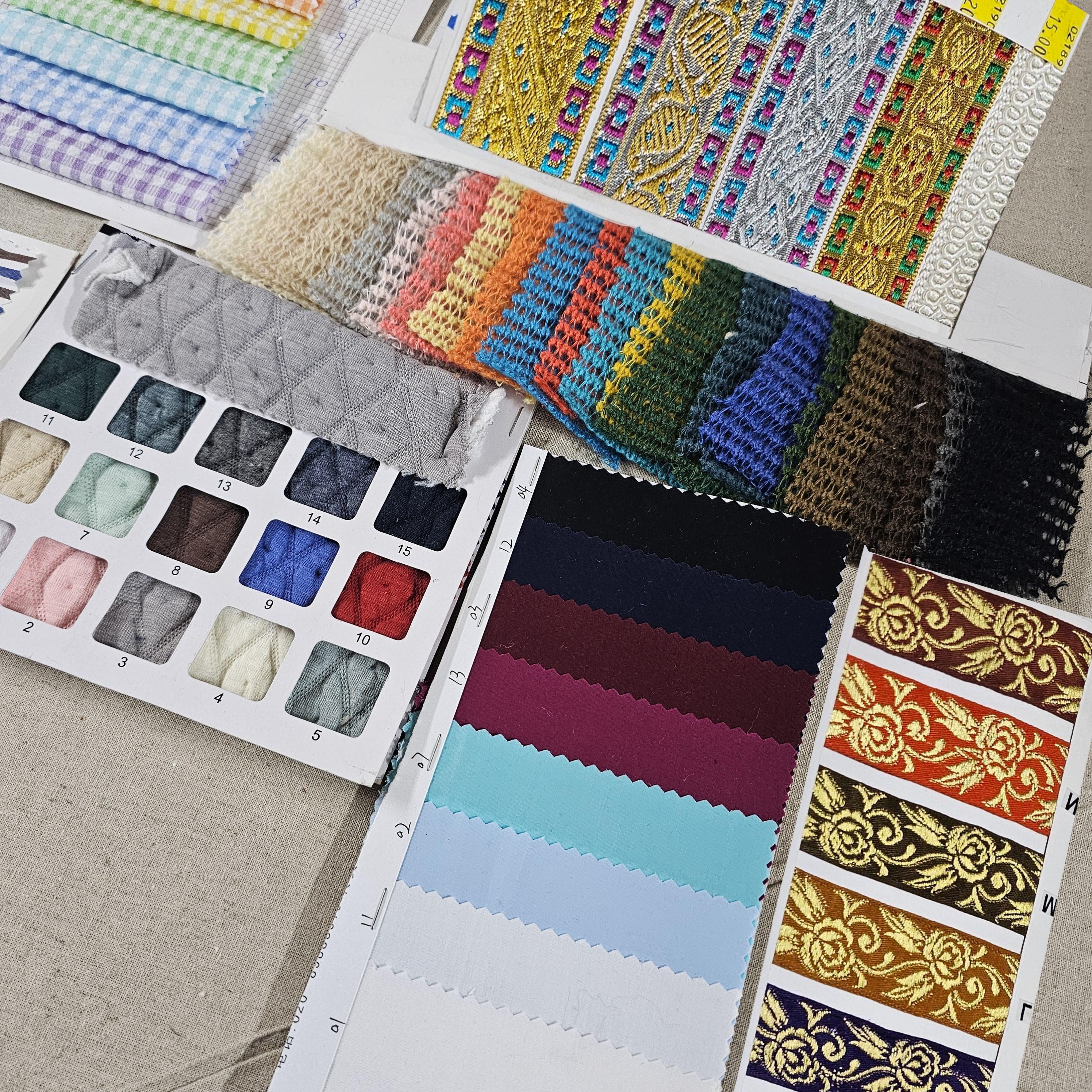 Fabric Swatches for Making Fashion Design Textile Color Prediction Book ...
