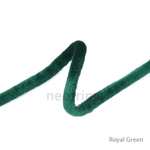 Velvet Cord Round Tubular Ribbon Rope Trimming 7mm Smooth - Etsy UK