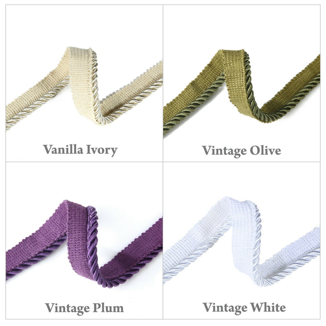 6mm Flanged Insertion Cord W/lip 3 Ply Cord Rope Piping | Etsy