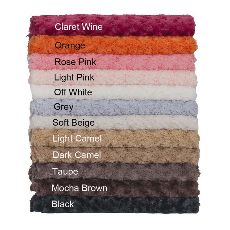 Faux Fur Fabric Rose Swirl Minkeeimitation Furry - Etsy UK