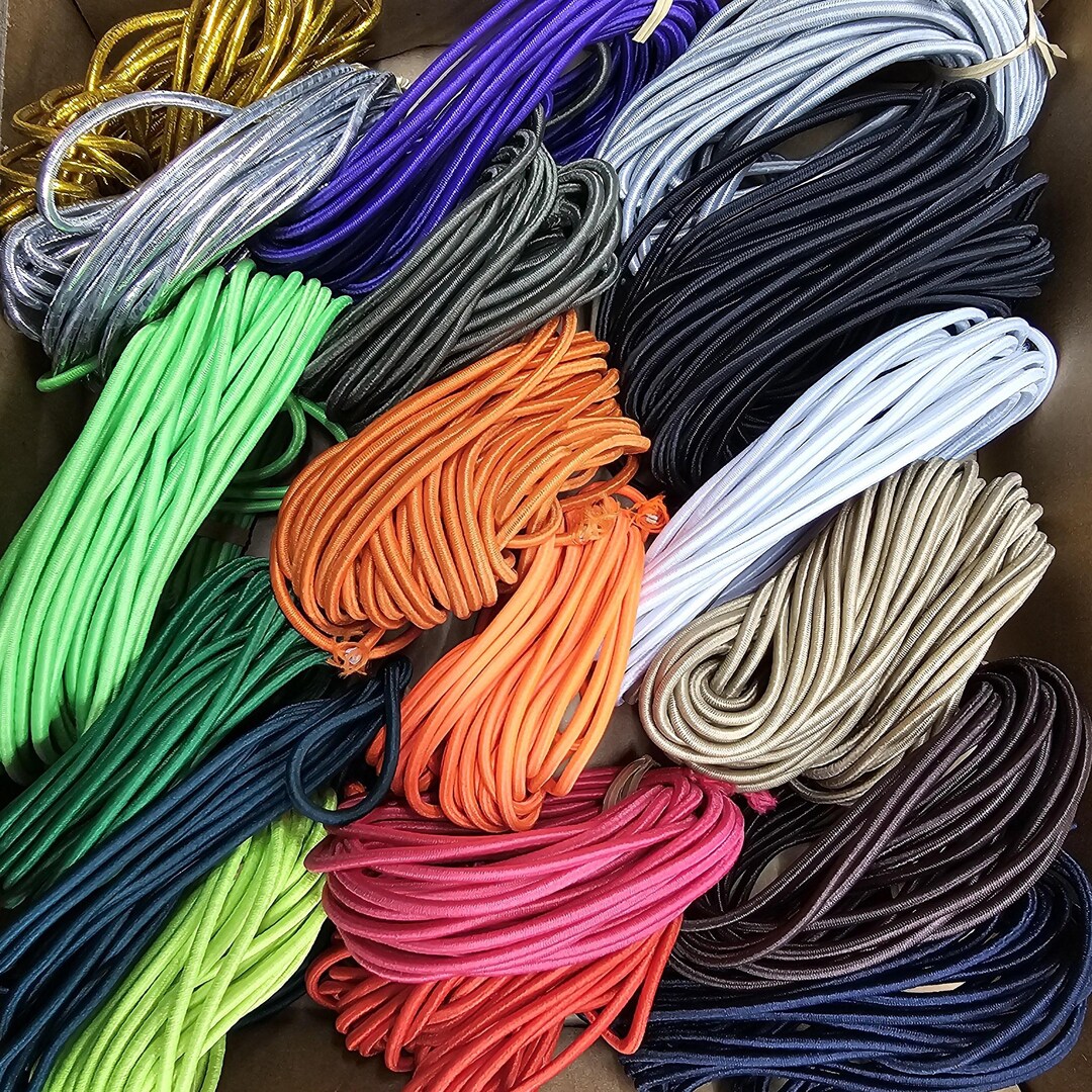 Elastic Bungee Shock Cord Stretch 3mm String,18colors Bundle in 2,5 or ...