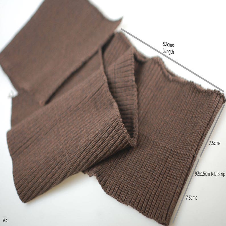 Knit Rib CuffRibbed Effect Knitted Waistband for CuffsWaist | Etsy