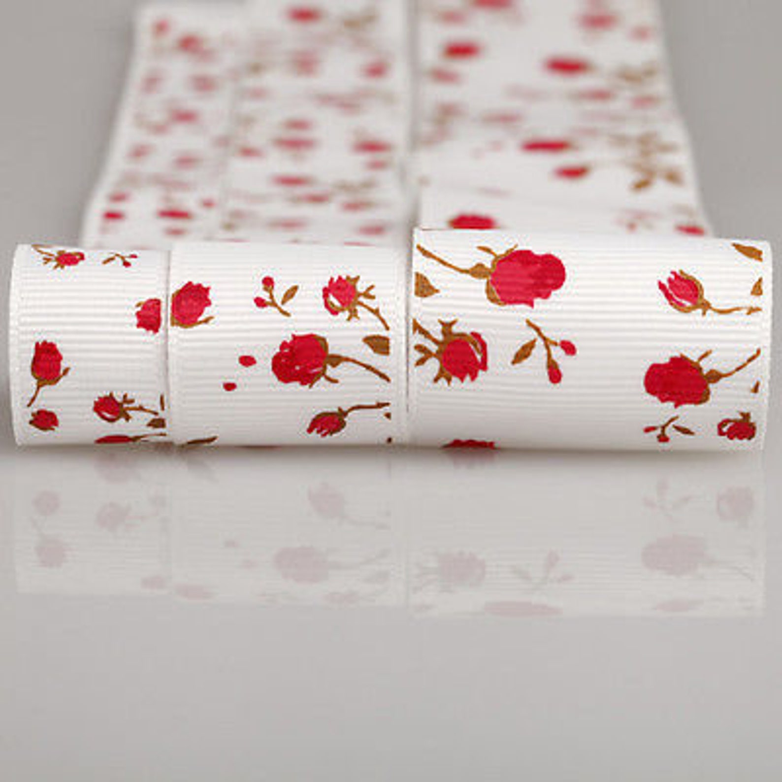 Roses Pattern Ribbon, Petersham Grosgrain, Cake Trim, by the Yard ...