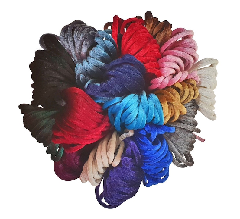 Velvet Cord Round Tubular Ribbon Rope Trimming 7mm Smooth | Etsy