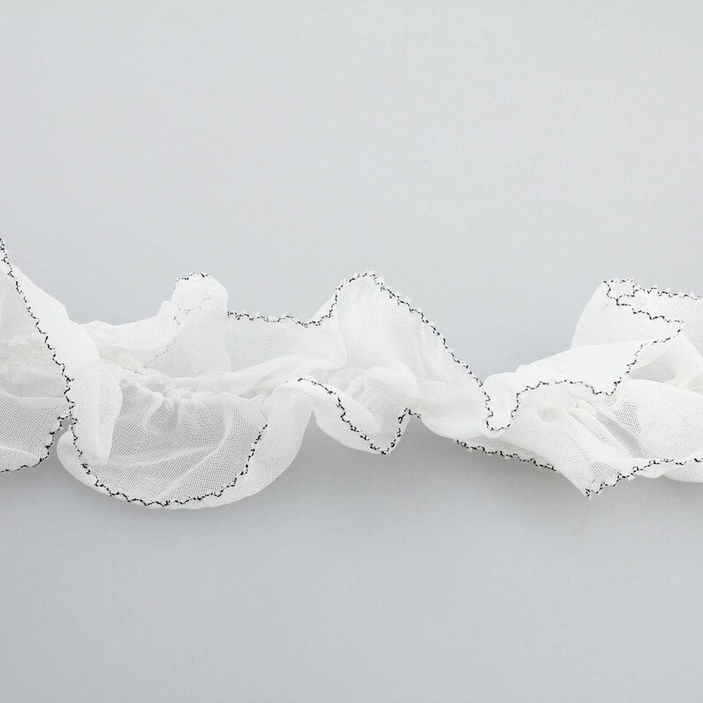 Ruffled Pleated Soft Chiffon Ribbon Fancy Edging Decorative - Etsy UK