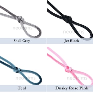 Velvet Cord Round Tubular Ribbon Rope Trimming, 7mm, Smooth Luxurious ...