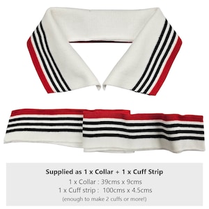 Knit Rib Collar and Cuff Set to Revamp Polo Shirts or New Garments ...