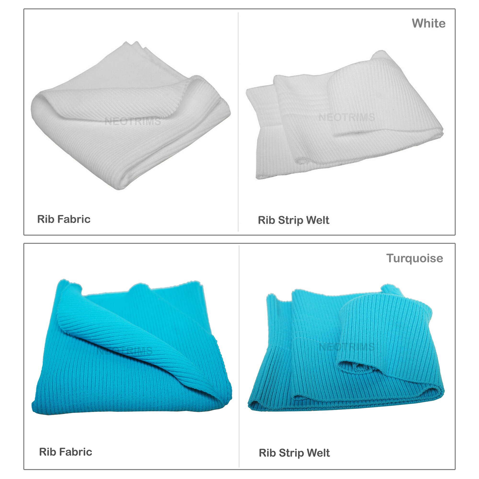 Rib Knit Fabric Trim & Sweater Material. Stretch Cuffing Waist Band ...