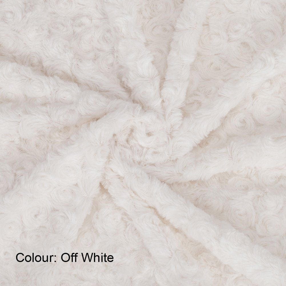 Off-white Soft Pile Plush Fluffy Fabric Rose Texture - Etsy UK