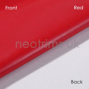 Faux Leather Fabric Smooth Vinyl Leatherette Light Upholstery Crafts ...