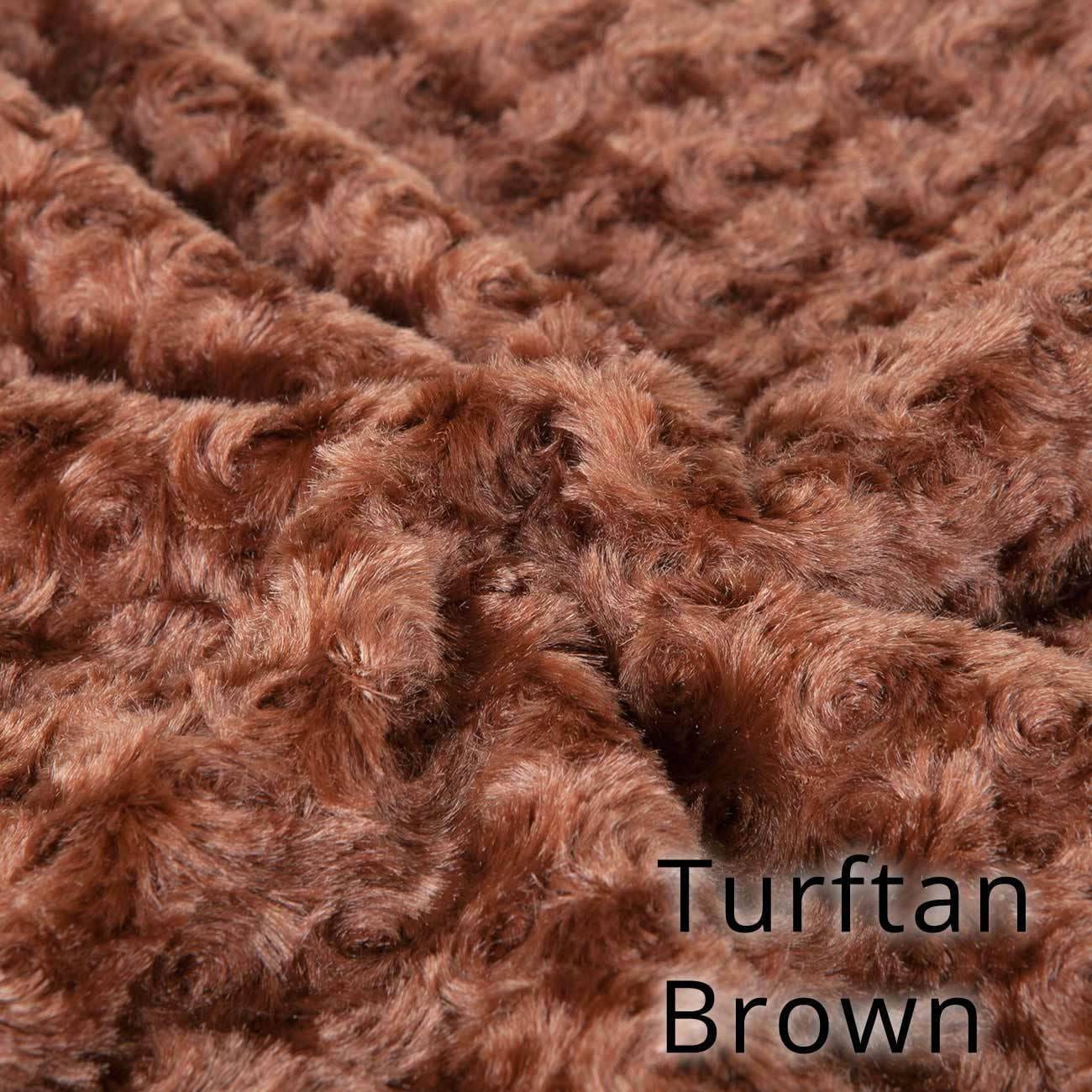 Turftan Brown Soft Pile Plush Fluffy Brown Fabric Rose - Etsy