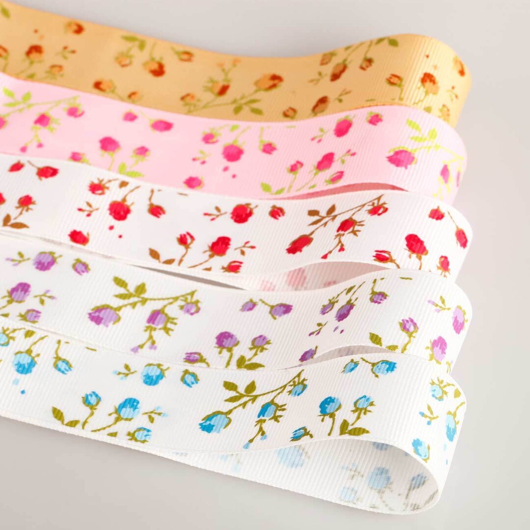 Roses Pattern Ribbon, Petersham Grosgrain, Cake Trim, by the Yard ...