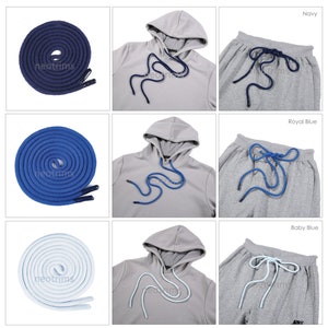 Hoodie Drawstring Cord,tipped Stoppers 100% Cotton.finest Quality Round ...