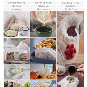 Muslin Cheese Cloth for Straining,cheese Making,baking;ultra Fine Mesh ...