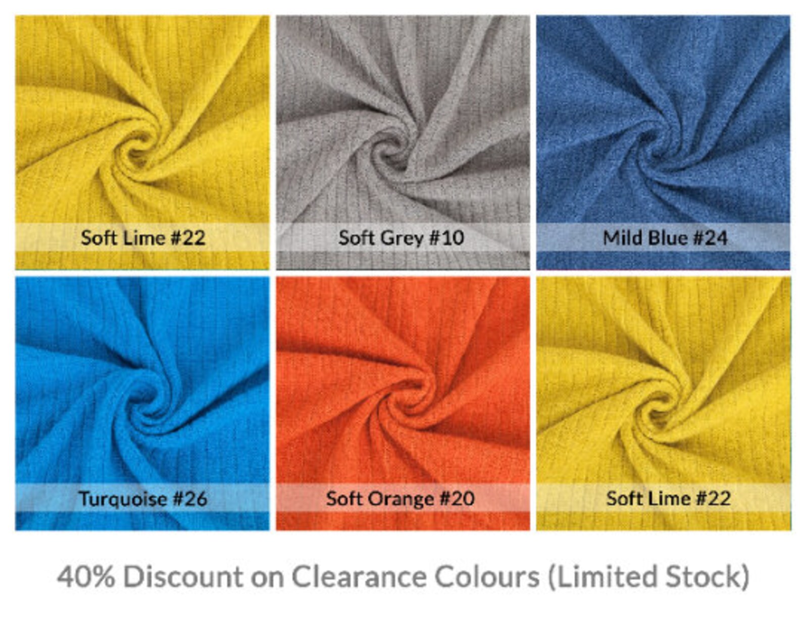 Jersey Fabric Rib Knit 4x2 Ribbed Effect Pattern for - Etsy