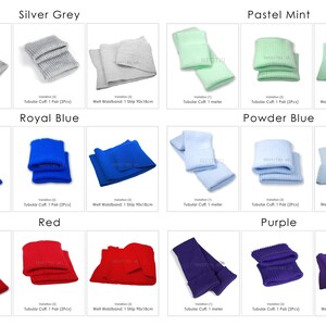 Rib Knit Cuff Ribbing Fabric Trim Tubular Cuffing Pair & Matching ...