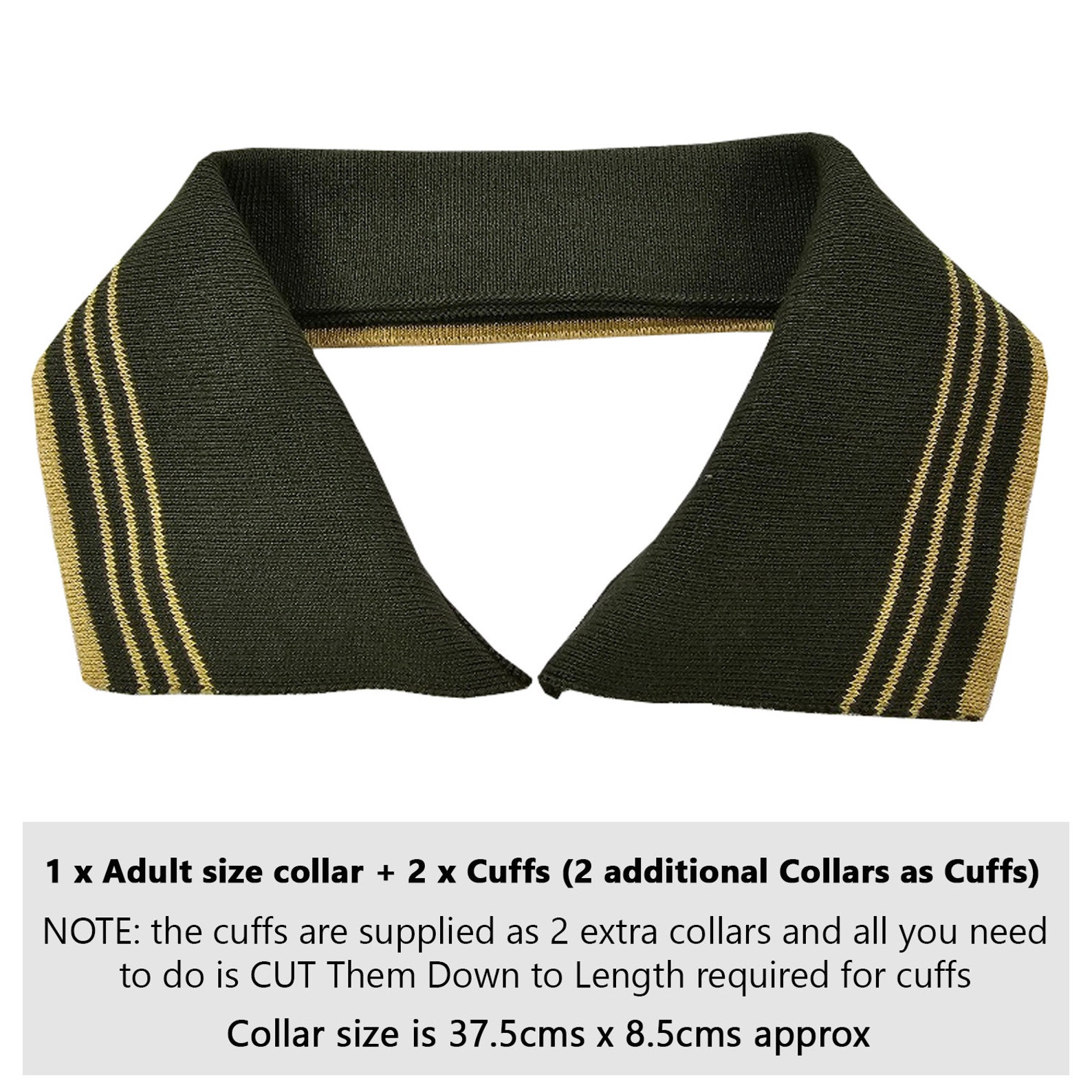 Knit Rib Collar and Cuff Set to Revamp Polo Shirts or Trim New Garments ...