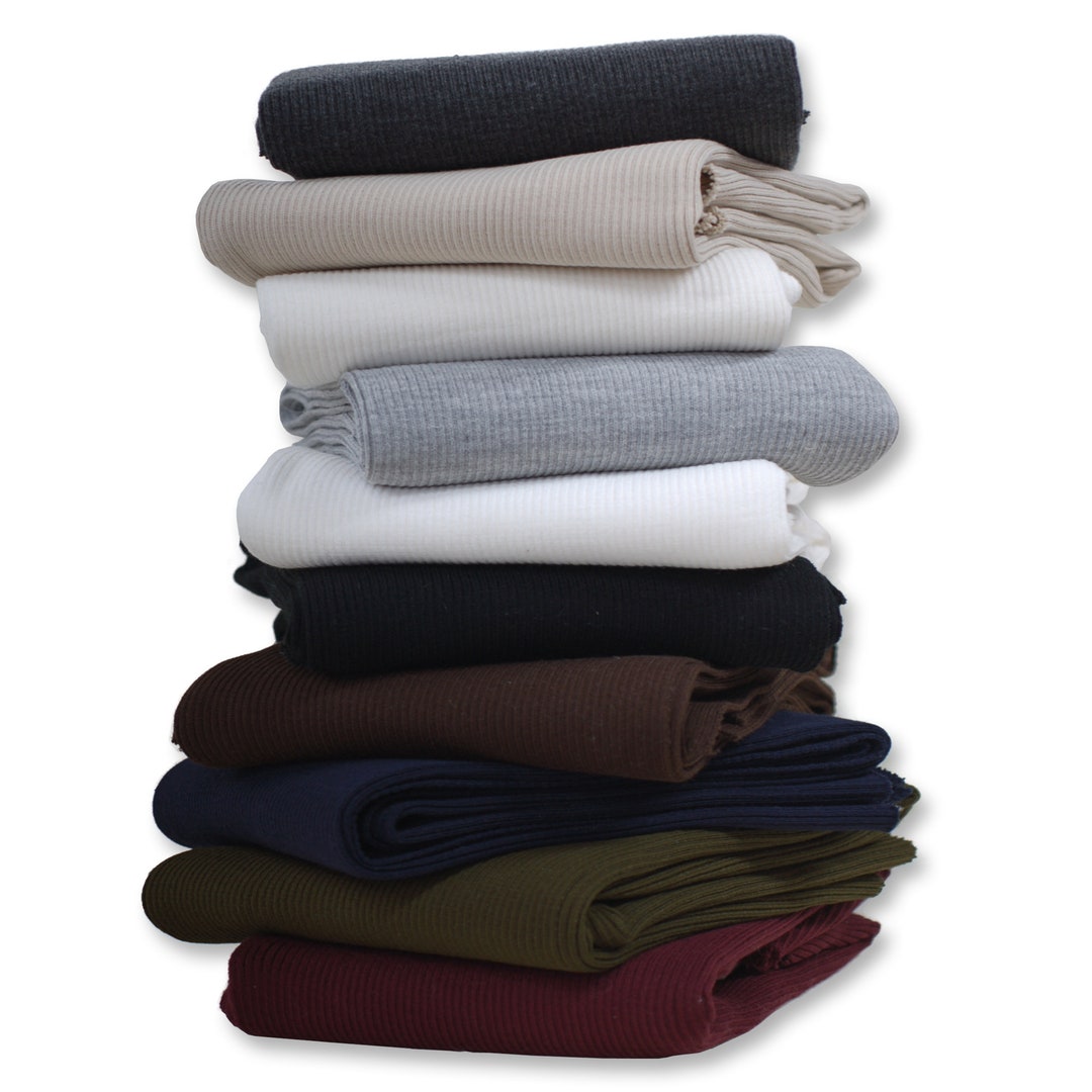 Knit Rib Fabric Ribbed for Cuffing,waistbands,neckbands.stretch ...