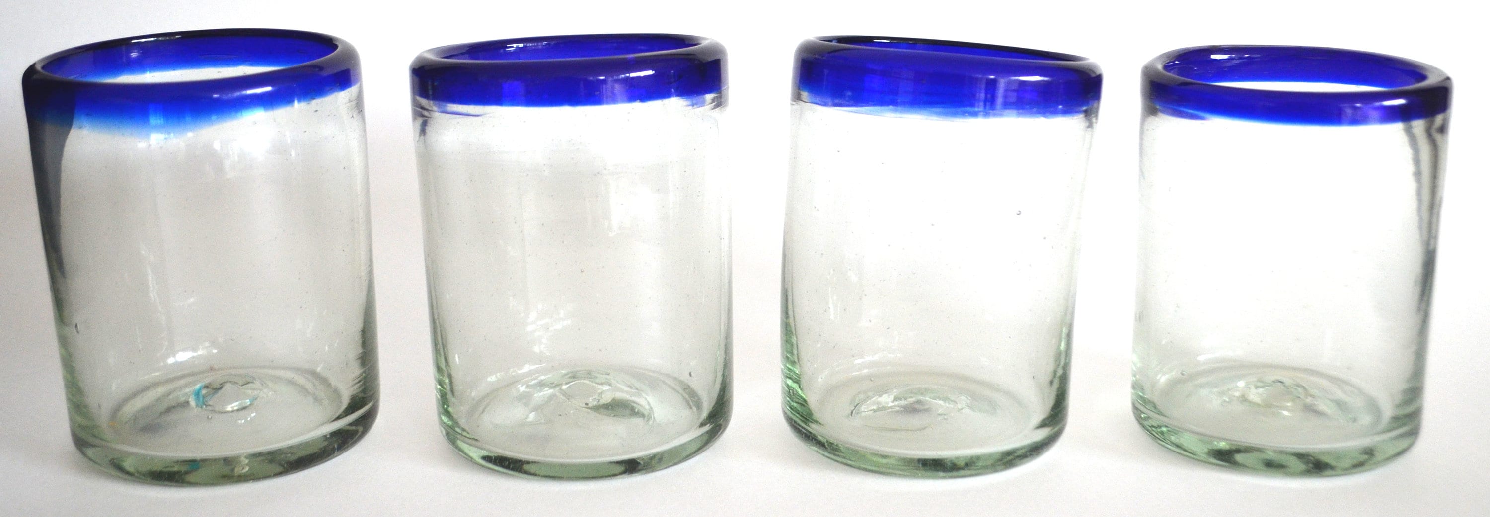 Set of 4 Tall Handblown Rocks Glasses 10 Oz - Etsy
