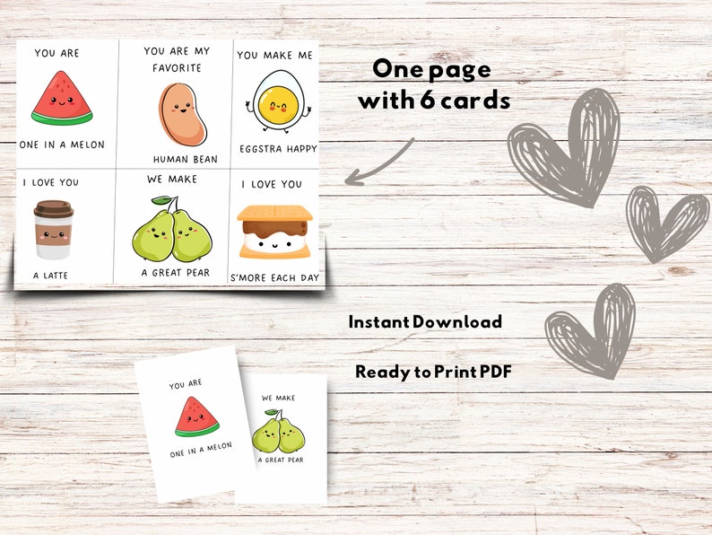 Cute Printable Valentine Cards for Kids Classroom School, Valentine’s ...