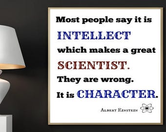 Printable 8x10 Einstein Quote Poster - Etsy