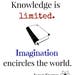 Einstein Print, Knowledge is Limited Imagination Encircles the World ...