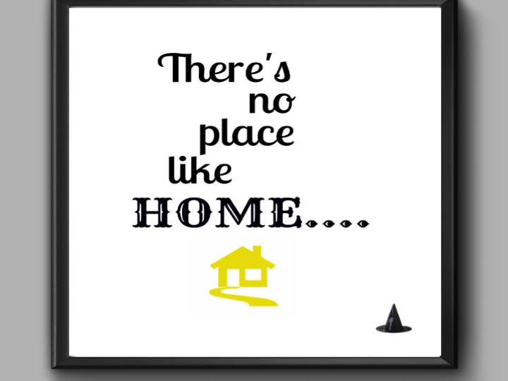 Wizard of Oz Digital Print, There's No Place Like Home, Movie Print ...