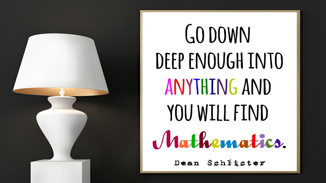 Dean Schlicter Print, Digital Print, Printable Art, Go Down Deep Enough ...