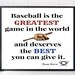 Baseball Print, Babe Ruth, Baseball is the Greatest Game in the World ...