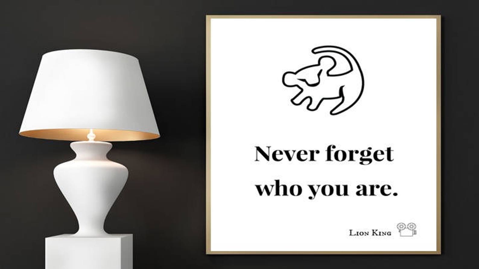 Lion King Print, Never Forget Who You Are, Simba Lion King, Movie ...