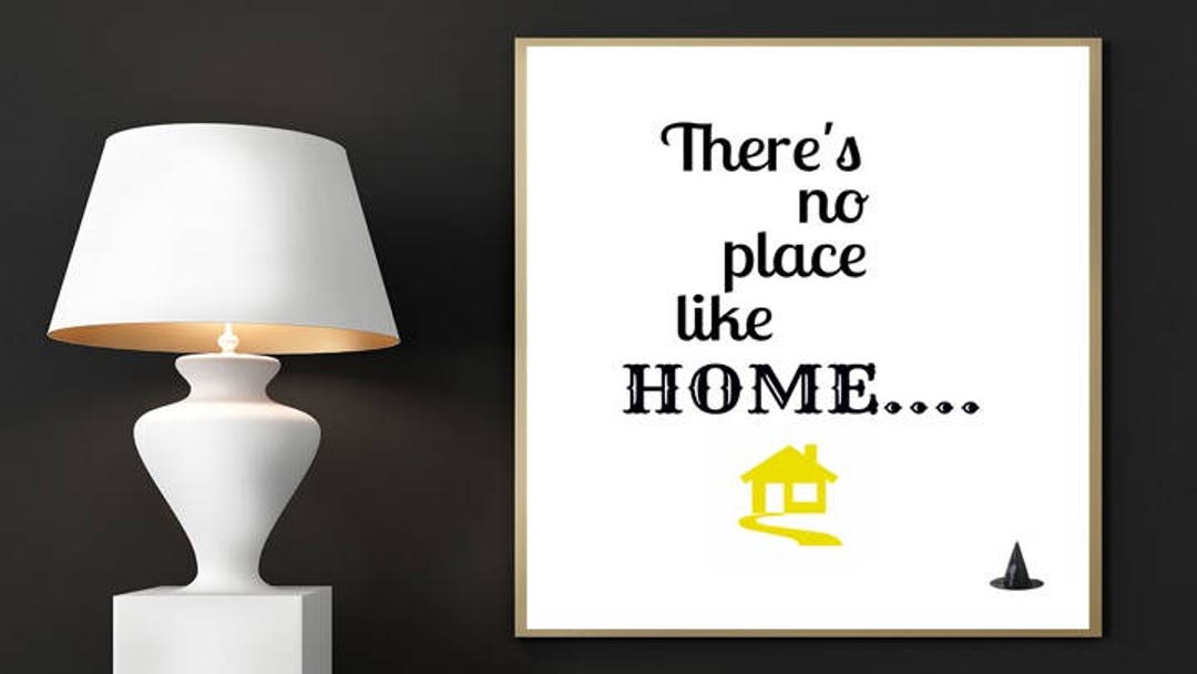 Wizard of Oz Digital Print, There's No Place Like Home, Movie Print ...