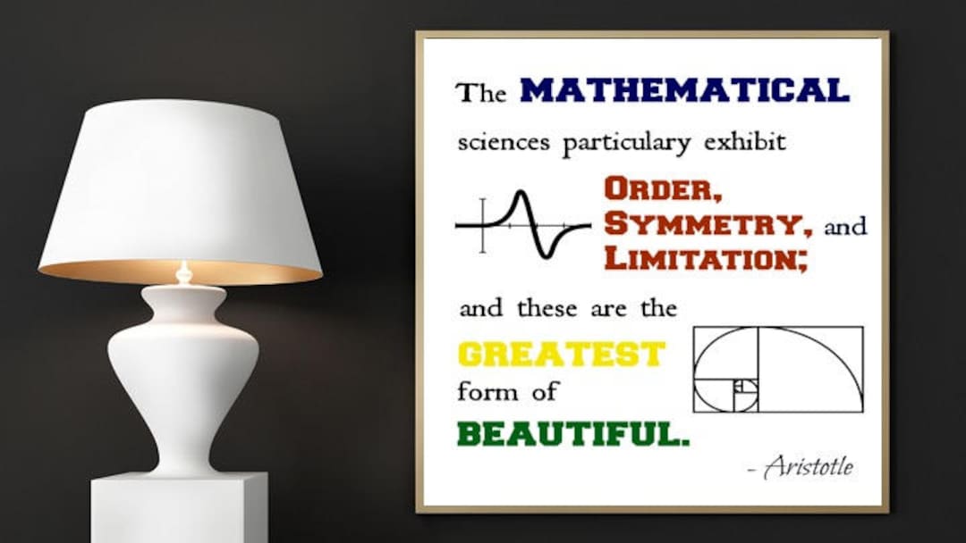 Aristotle Print, Digital Print, Printable Art, Math Quote, Math and ...