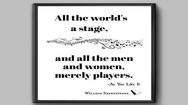 William Shakespeare, Prints, All the World's A Stage, Printable Art ...